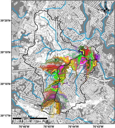 Two‐dimensional Projection Of Three‐dimensional Flow Paths Superimposed