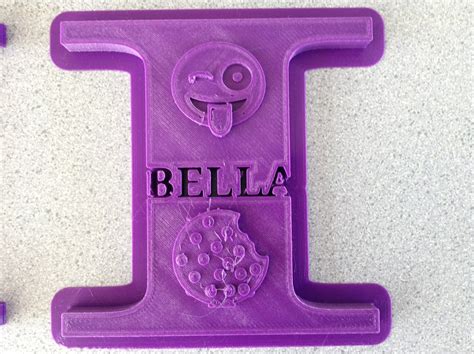 3d Print School 3d Printed Name Design With Revision