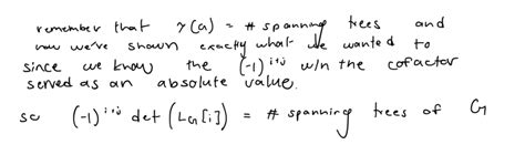 Kirchhoffs Matrix Tree Theorem Cara M Nix