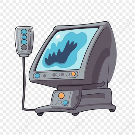 엑스레이 기계 만화의 초음파 클립 아트 벡터 일러스트 레이 션 강청색 미술 Png 일러스트 무료 다운로드 Lovepik