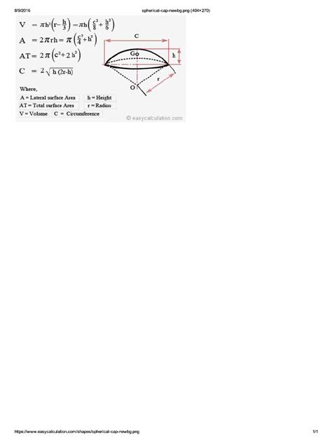 Dome Surface Area Pdf
