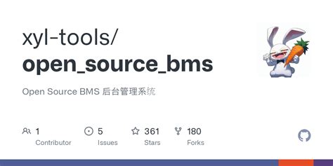 github xyl tools open source bms open source bms 后台管理系统