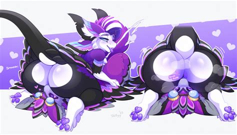 Rule 34 Anthro Anus Ass Avali Big Butt Blue Eyes Blush Bodily Fluids