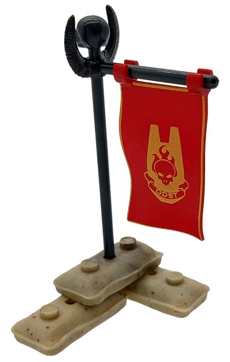 Halo Universe ODST Hive Exterminators Orbital Drop Shock Troopers Flag Minifigure Accessory