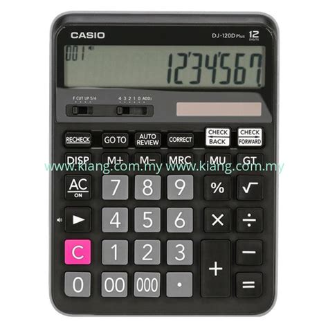 Casio Calculator Dj 120d Plus 12 Digits Syarikat Kiang Trading Sdn Bhd