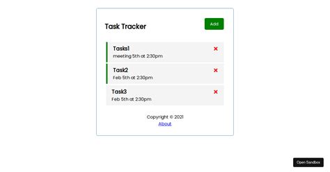 Task Trackerredux Codesandbox