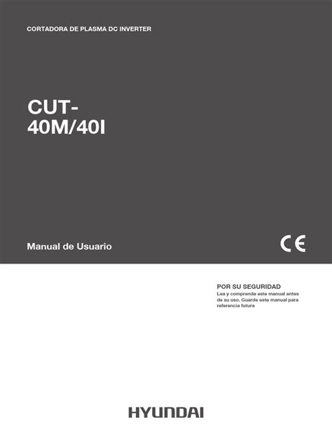 Cut 40m40i Manual De Usuario Pdf Soldadura Construcción