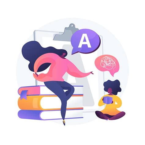 음성 치료 추상적 인 개념 벡터 일러스트입니다 언어 병리 치료 언어 향상 발달 지연 말하기 장애 치료 가정에서의 혀 운동 추상 은유 무료 벡터