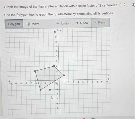 Solved Graph The Image Of The Figure After A Dilation With A Scale Factor Of 2 Centered At 2