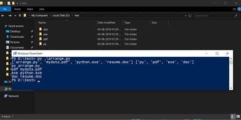 Python Arrange The Files In Directories According To Extensions