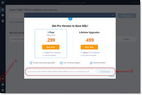 EaseUS MS SQL Recovery