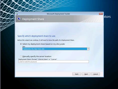 Using The LocationServer Xml Feature In MDT 2013 Deployment Research
