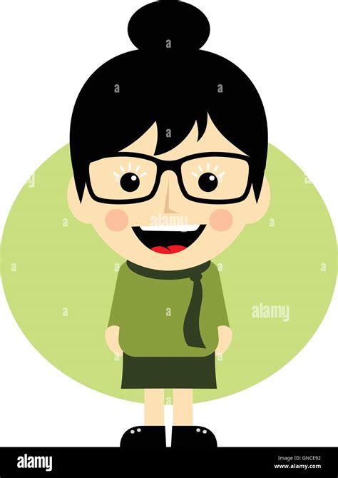 Geek Cartoon Nerd Character Stock Vector Image And Art Alamy