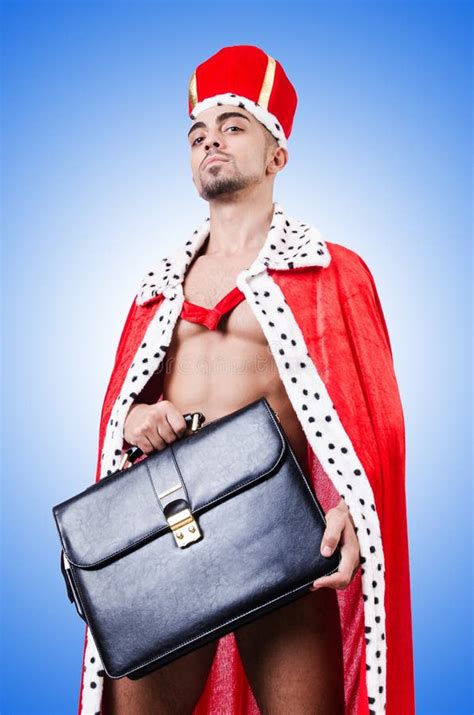 Naked King Isolated On The White Stock Photo Image Of King Office
