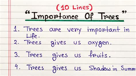 Class 7 Importance Of Trees Essay In English