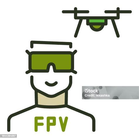 Man With Fpv Drone Vector Concept Colored Icon Stock Illustration Download Image Now Air