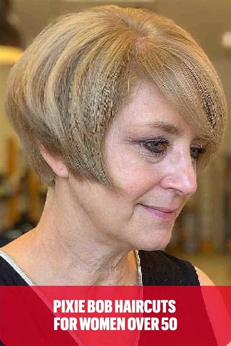 Graduated Bixie With Side Bangs For Thick Hair Bob Haircuts For Women