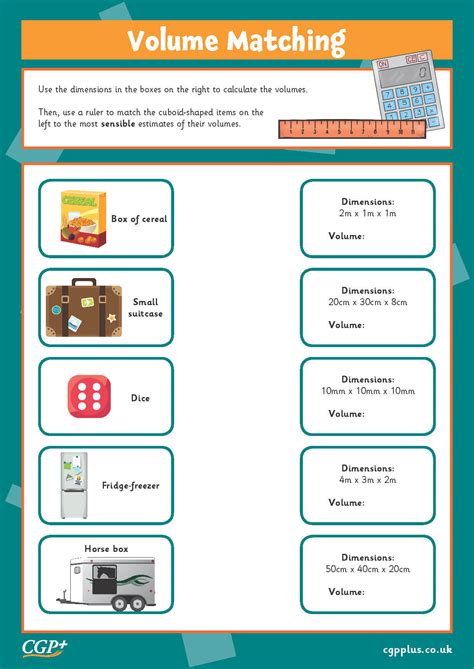 Volume Cubes And Cuboids Year 6 Cgp Plus
