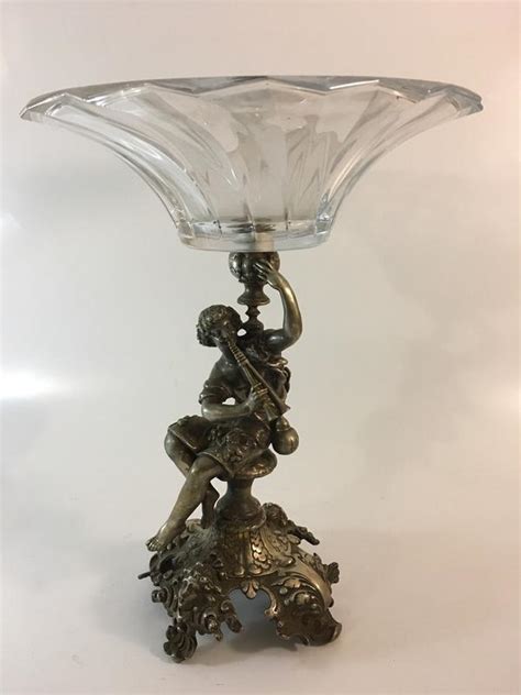 Антикварна бронзова порцелянова статуетка цукерниця ваза старовинна фігурка антикваріат вінтаж