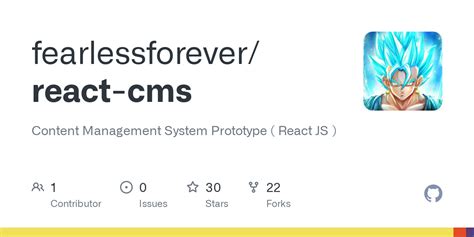 Github Fearlessforeverreact Cms Content Management System Prototype React Js