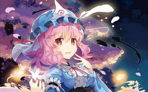 Download Yuyuko Saigyouji Anime Touhou Hd Wallpaper