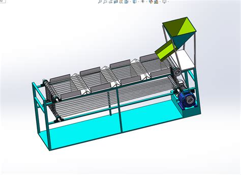 轨道式圆形果蔬分级机设计水果分选机三维图 二维 说明书 SOLIDWORKS 2020 模型图纸下载 懒石网