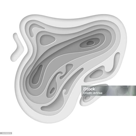 현대 종이 컷 만화 추상 파도 스플래시와 아트 디자인 서식 파일 잘려지거나 찢어진 종이에 대한 스톡 벡터 아트 및 기타 이미지 잘려지거나 찢어진 종이 깊은 배경 주제