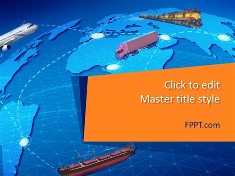 Free Global Logistics Powerpoint Template