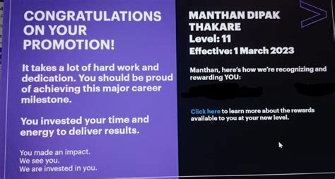 Manthan Thakare On Linkedin Analyst Promotion Accenture Opportunities Grateful