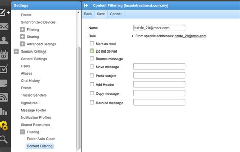 How To Block Email Addresses In SmarterMail IPSERVERONE
