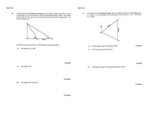 Csec Bearings Worksheetdocx