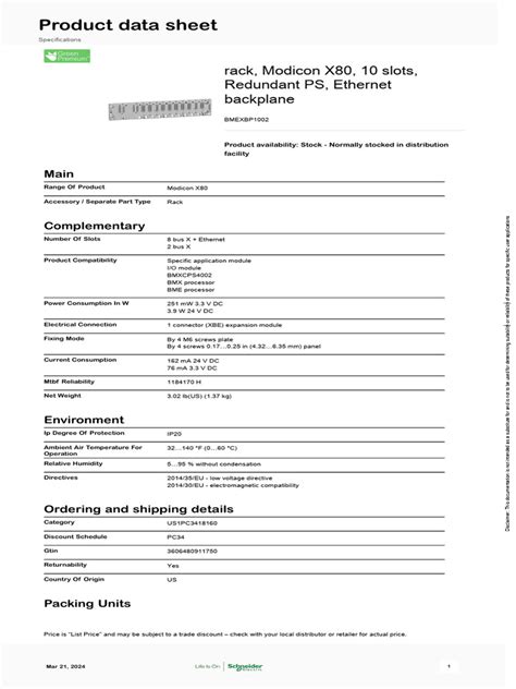 Schneider Electric Modicon X80 Modules Bmexbp1002 Download Free