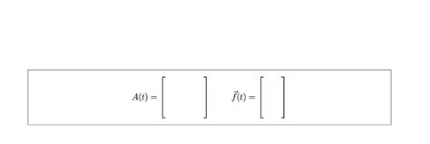 Solved The Following Systems Of ODE S Are Linear In That Chegg Com