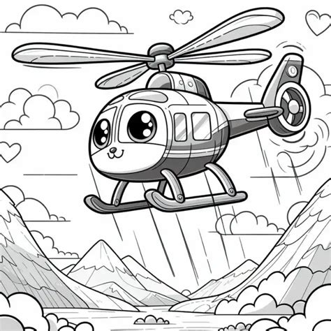 헬리콥터 색칠공부 도안 아이들의 상상력을 자극하는 항공 모험 키즈위키