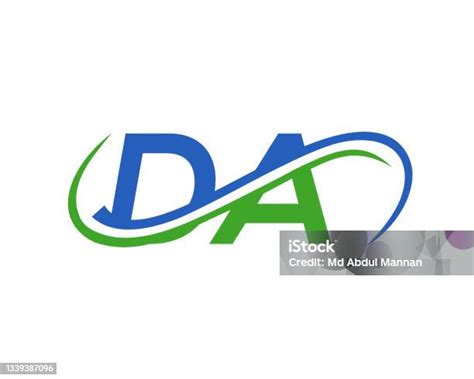 초기 Da 로고 디자인 Da 편지 링크 비즈니스 로고 금융 개발 투자 부동산 및 관리 회사 벡터 템플릿을 위한 Da 로고 디자인 개념에 대한 스톡 벡터 아트 및 기타 이미지