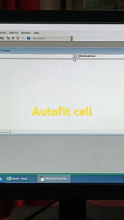 Autofit Cells In Excel Ytshorts Youtubeshorts How Windows