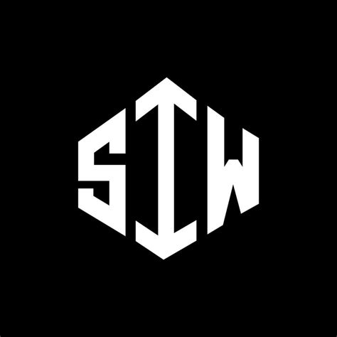 Siw Letter Logo Design With Polygon Shape Siw Polygon And Cube Shape