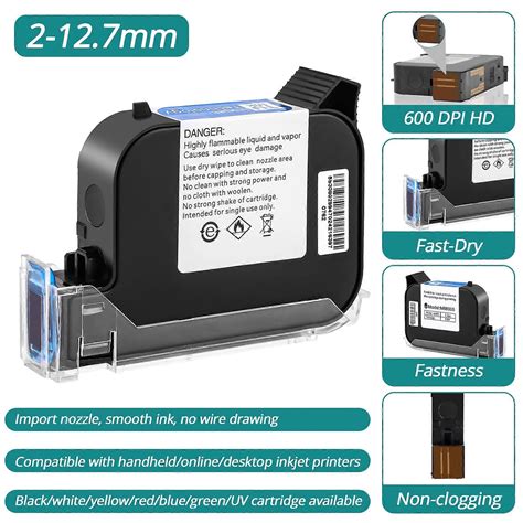 High Quality Tij Online Handheld Inkjet Printer Cartridge 127mm