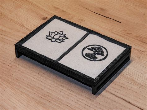 Zen Garden Table With Symbols By Dstein Download Free Stl Model