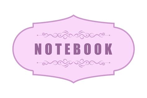 Notebook Label Graphic By Forhadx5 · Creative Fabrica