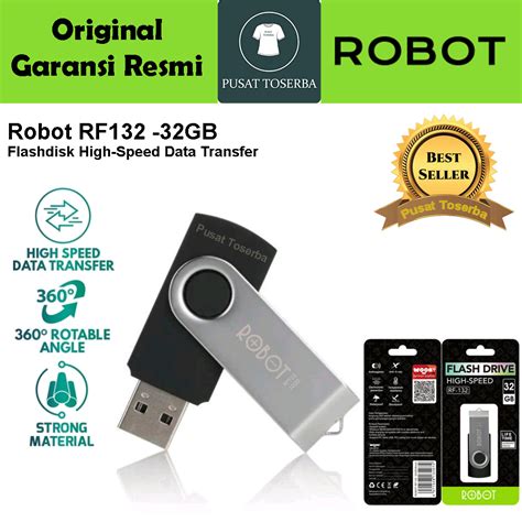 Jual Flashdisk Robot Rf132 32gb Usb2 0 Flash Drive High Speed Data Transfer Original Garansi
