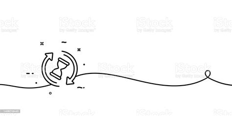 모래시계 세트 아이콘입니다 시계 알람 시계 시계 주위 시간 관리 알림 스톱워치 시간 엄수 개념 한 줄 스타일 비즈니스 및 광고에 대한 벡터 라인 아이콘 싣기에 대한 스톡