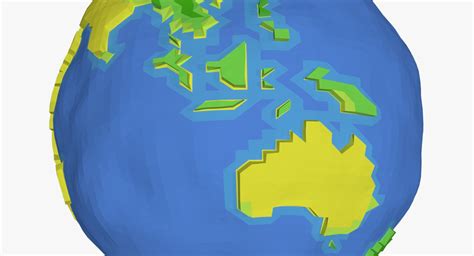 낮은 폴리 지구 3d 모델 19 Blend 3ds Dae Obj Free3d