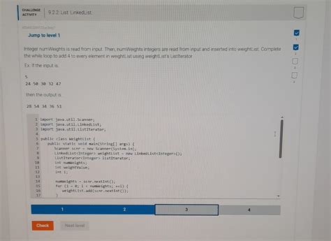 Solved Challenge 922 List Linkedlist Activity 455468