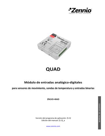 Zennio QUAD ZN IO IAD Manual De Usuario Manualzz