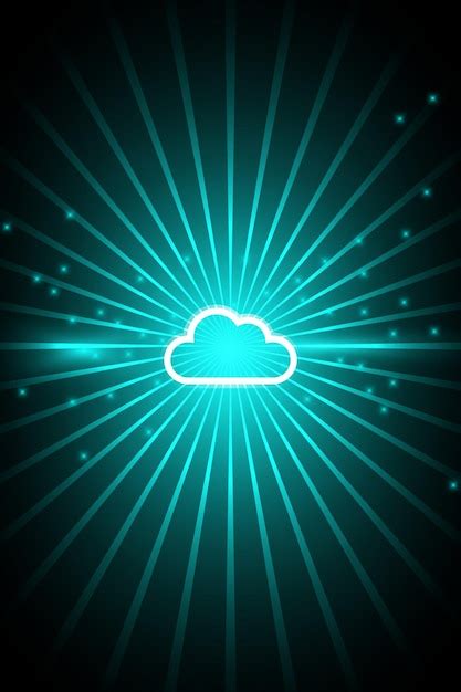 Premium Vector Cloud Computing Technology Concept Abstract Background