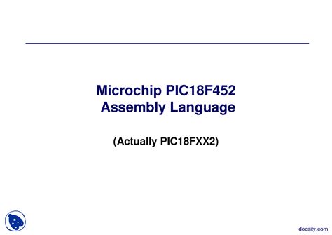 Programmers Model Assembly Language Programming Lecture Slides Docsity