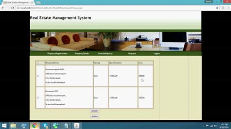 Final Year Projects Real Estate Management System Jsp And Mysql Project Youtube