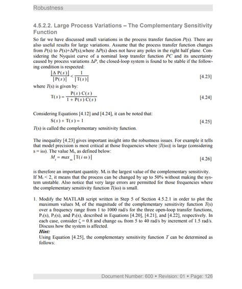 solved robustness 5 write a matlab script to plot the