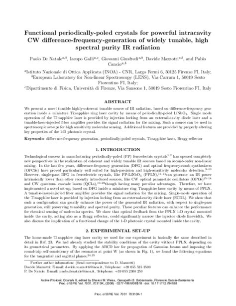Pdf Quasi Monolithic Ring Resonator For Efficient Frequency Doubling